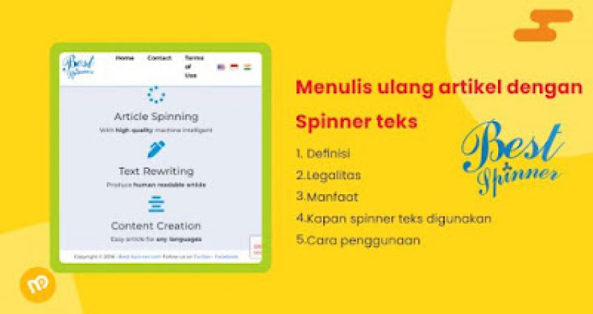 Menulis ulang artikel dengan Spinner teks: Contoh Best-spinner.com ...